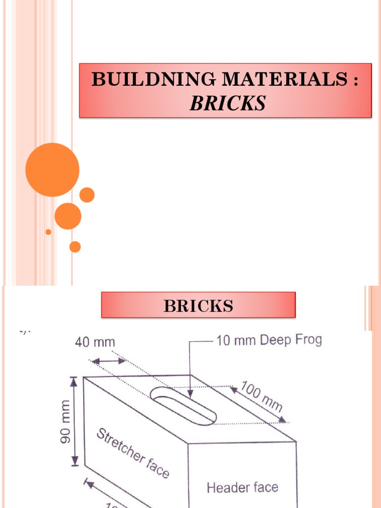 Buildning Materials:: Bricks | PDF | Brick | Clay