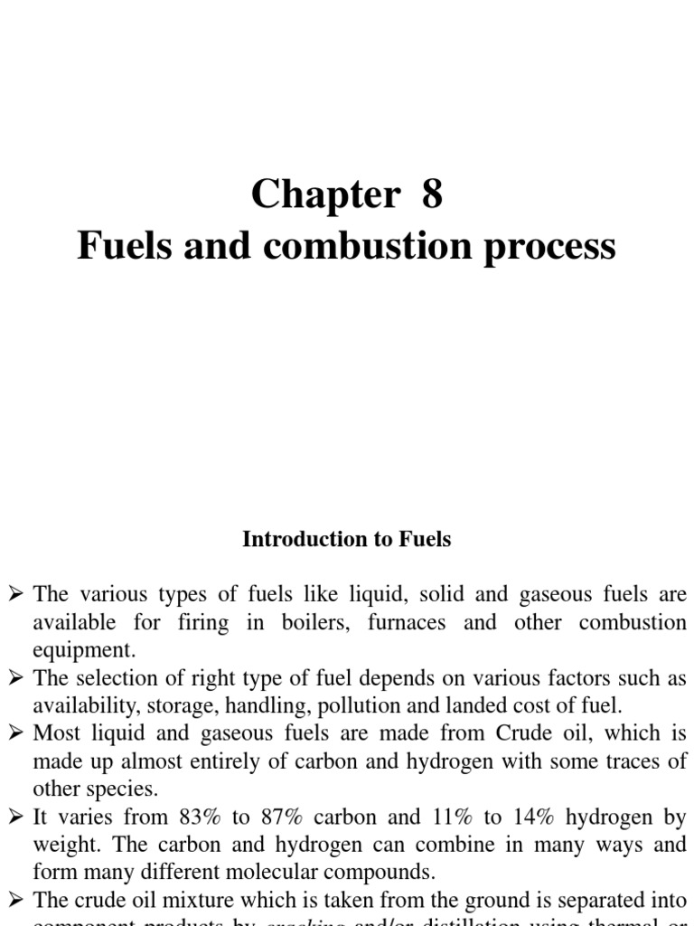 Chapter 8 | PDF | Combustion | Fuels