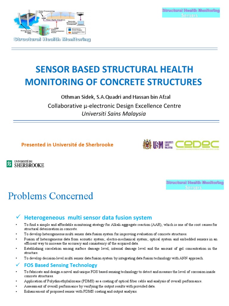 Sensor Based Structural Health Monitoring of Concrete Structures | PDF ...