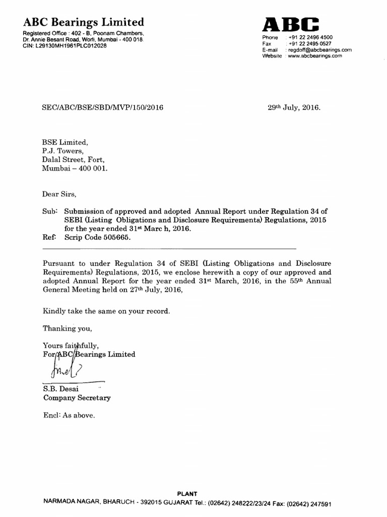 ABC Bearing | PDF | Board Of Directors | Audit