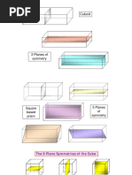 Planes of Symmetry in 3D Shapes | PDF | Shape | Euclidean Geometry