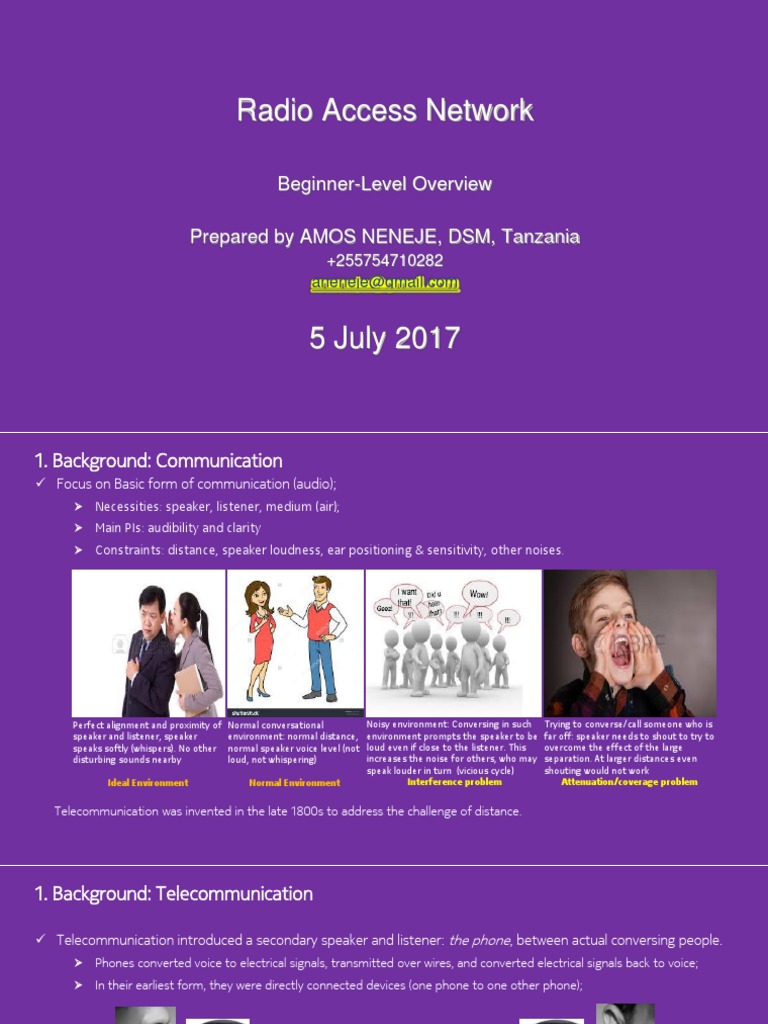 RAN Overview For Beginners - V2 | PDF | Bit Rate | Channel Access Method