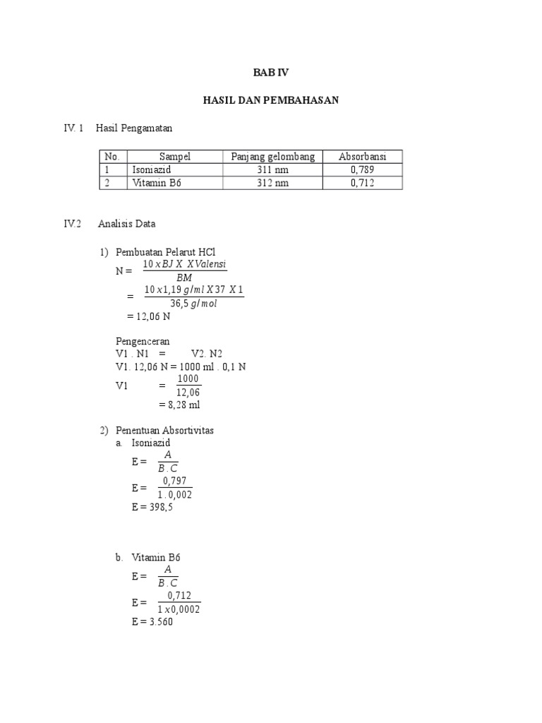 Bab Iv Hasil Dan Pembahasan | PDF