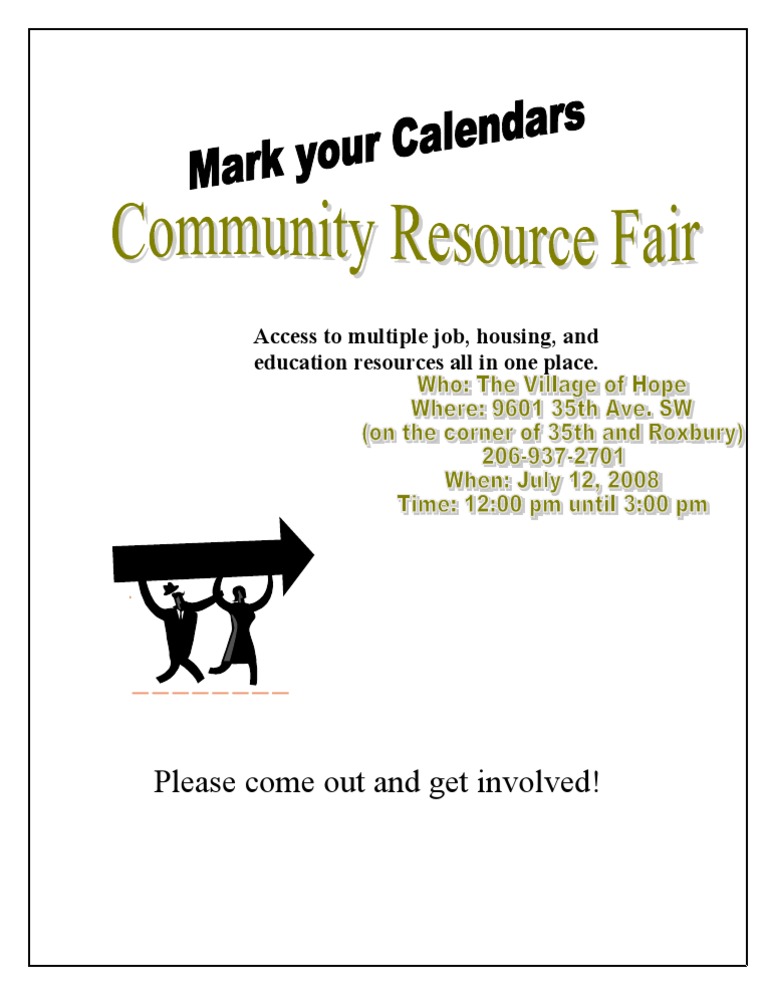 Community Resource Fair-Flyer | PDF