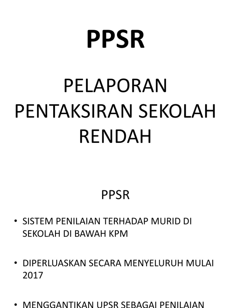 PPSR - Presentation | PDF