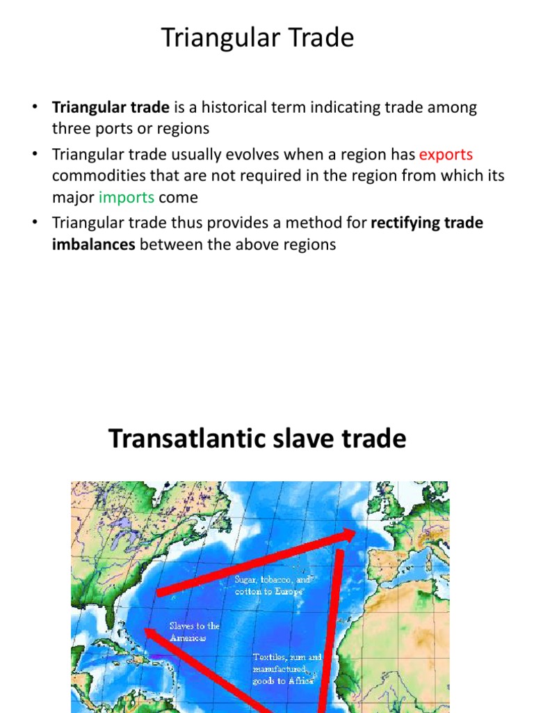 Triangular Trade: Imports | PDF | Travel
