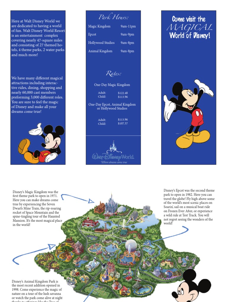 Disney World Brochure | PDF | Walt Disney World | Walt Disney