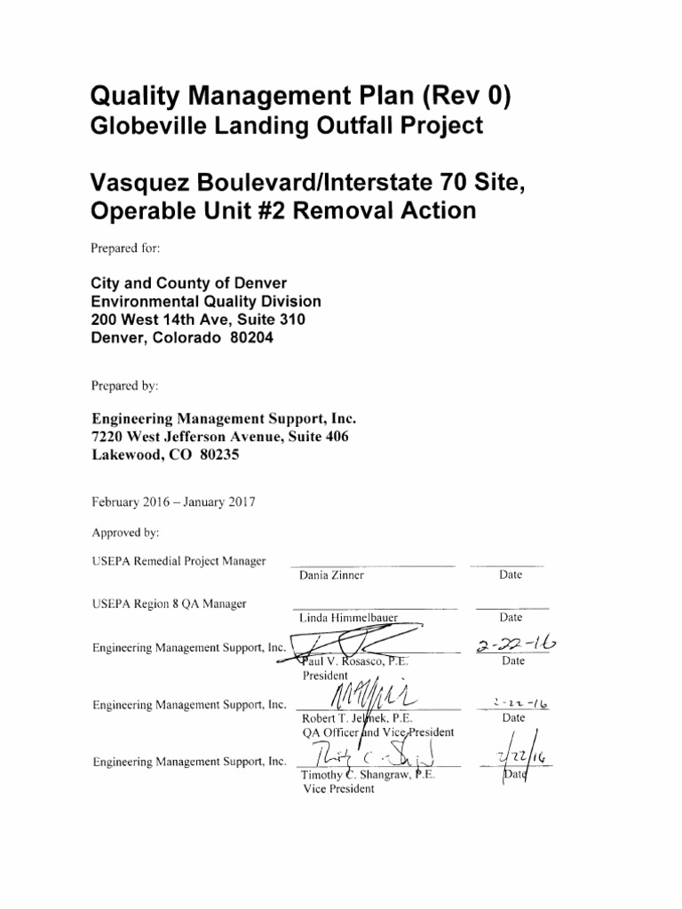 Final Quality Management Plan | PDF | Quality Assurance | Project ...