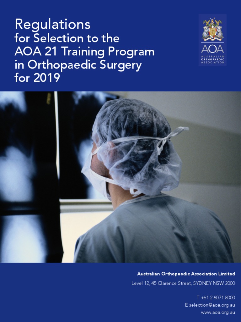 2019 Aoa 21 Training Program Selection Regulations | PDF | Orthopedic ...