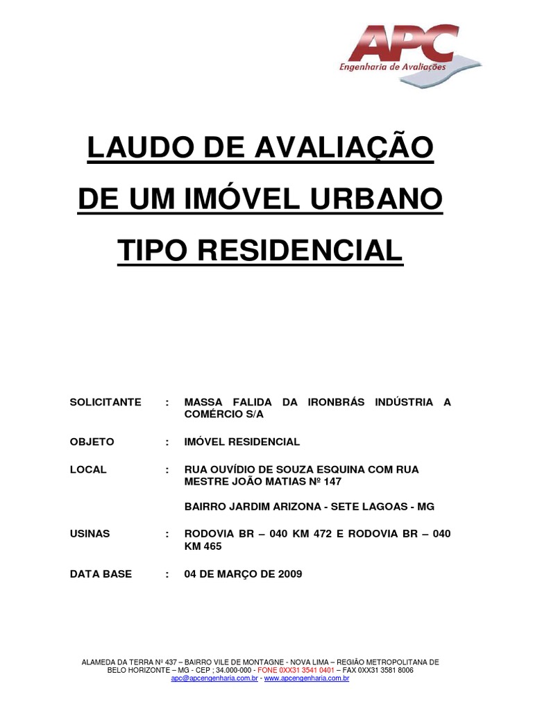 6 - Laudo de Avaliacao de Imovel.6 | PDF | Science | Ciência e Tecnologia
