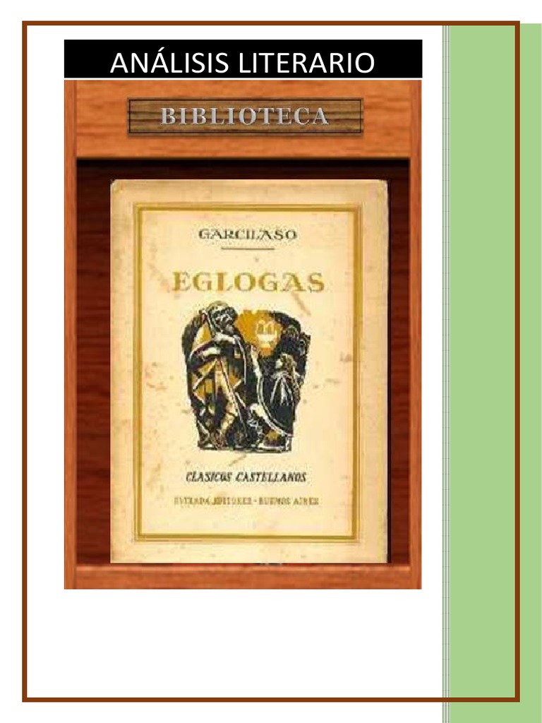 Análisis de la Égloga I de Garcilaso | PDF | Poesía