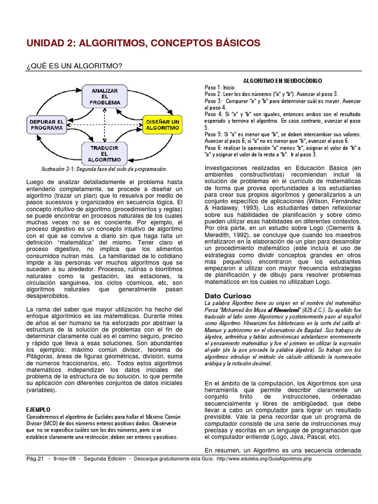 Algoritmos y Programación - Guía Para Docentes(21 a 28) | PDF ...