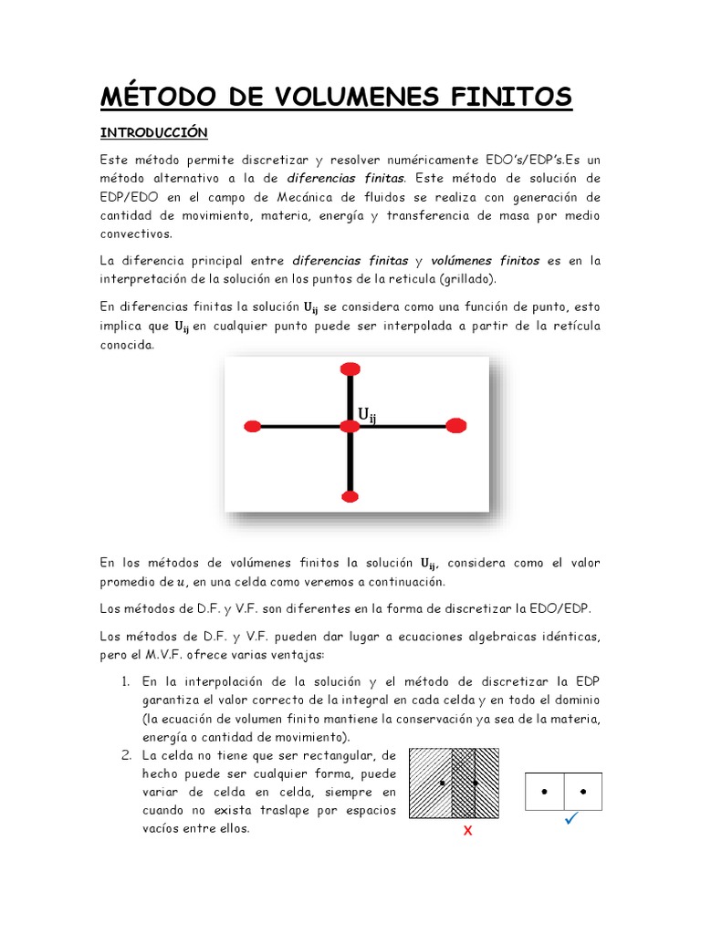 20_metodo de Volumenes Finitos | Integral | Convección