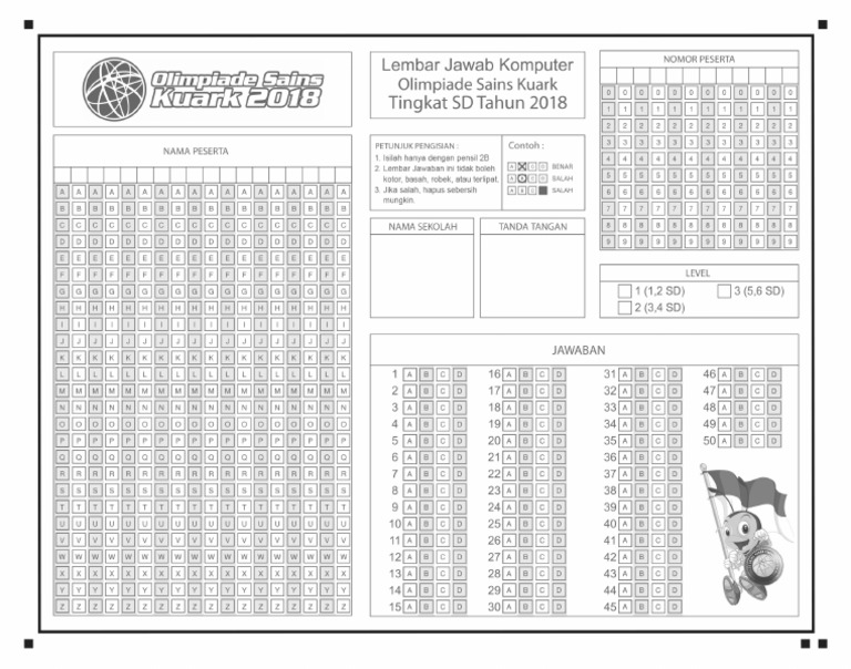 Contoh LJK OSK | PDF