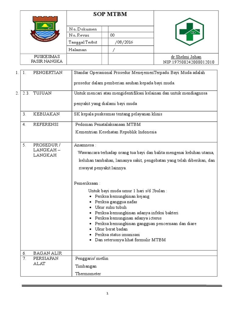 Sop MTBM | PDF | Pengembangan Diri