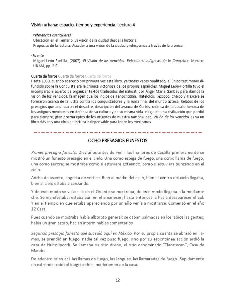 León Portilla Presagios | PDF | azteca | Mesoamérica