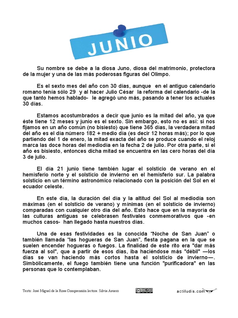Comprensión Lectora Junio PDF | PDF | Naturaleza