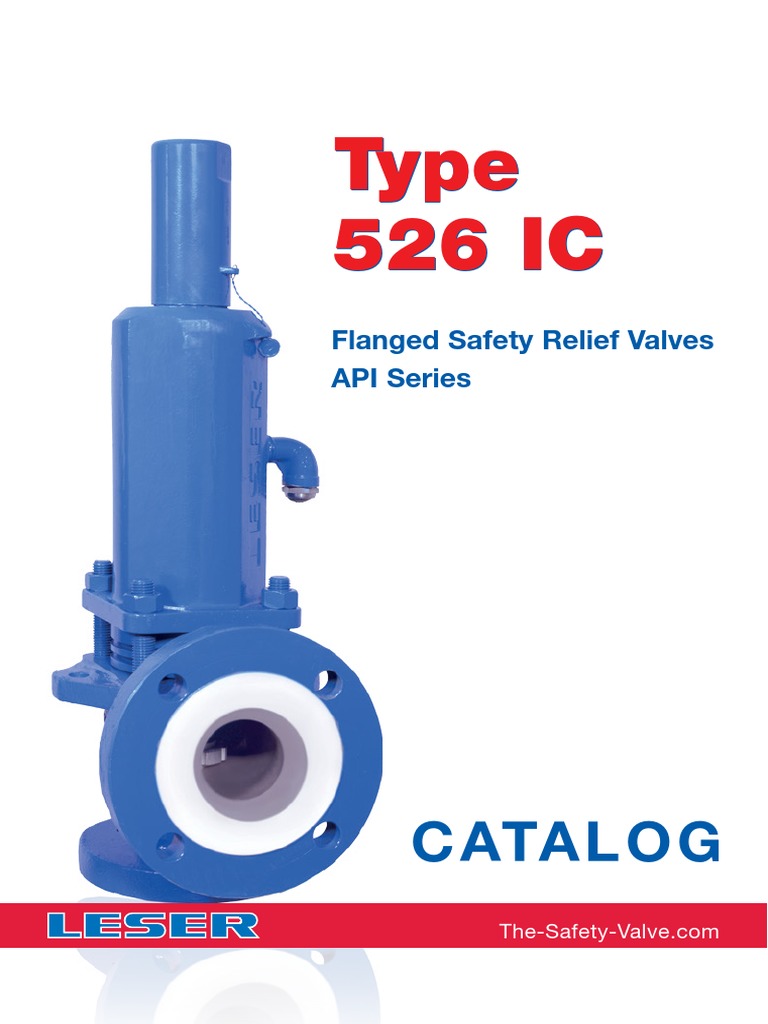 LESER India Catalogue Type 526 IC API Series PDF | PDF | Valve | Mechanical Engineering