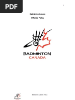 Badminton Officials: Roles and Responsibilities | PDF | Referee