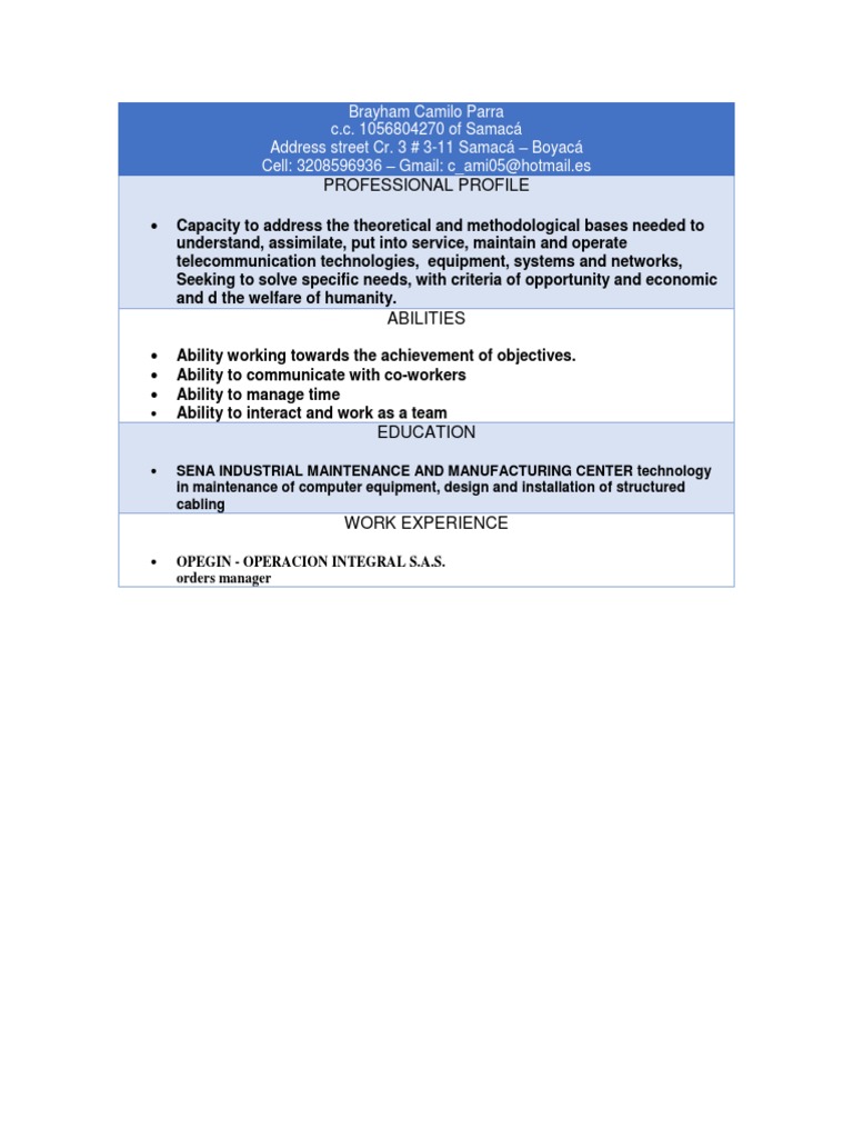 Attached My Resume | PDF