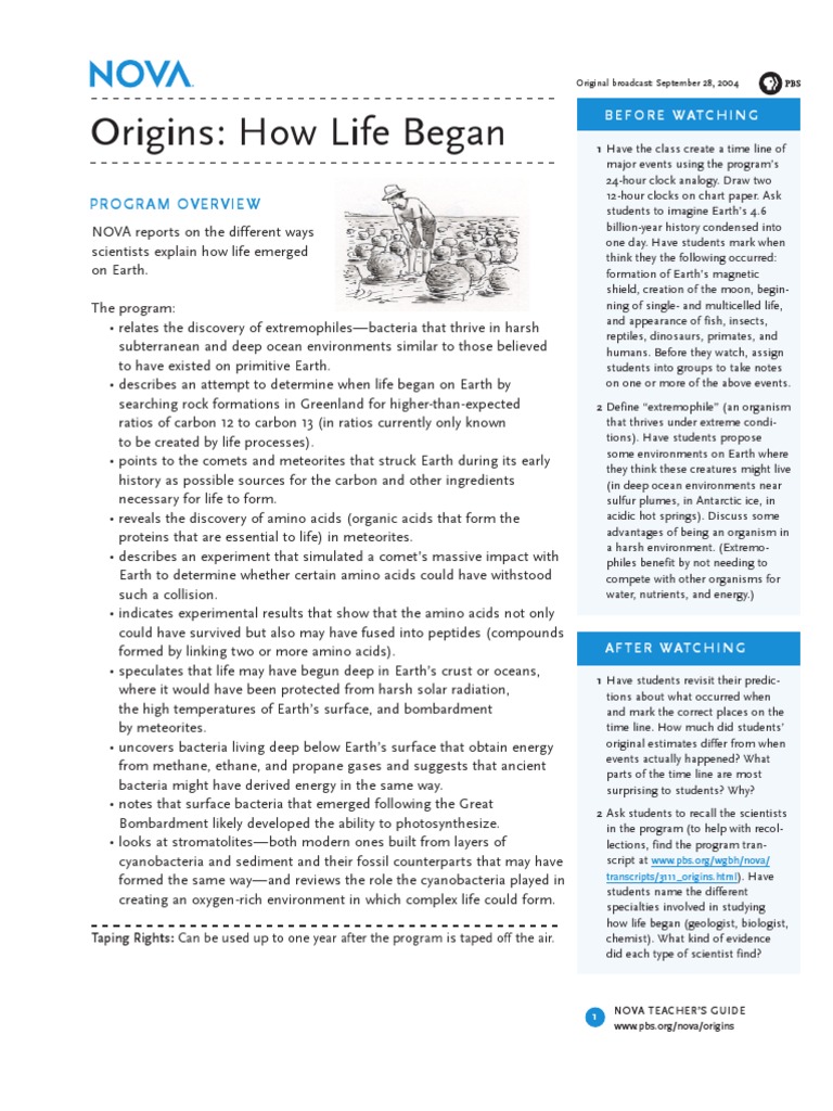 How Life Began | PDF | Abiogenesis | Life