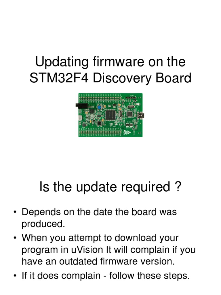 STM32F4 Firmware Update Guide | PDF