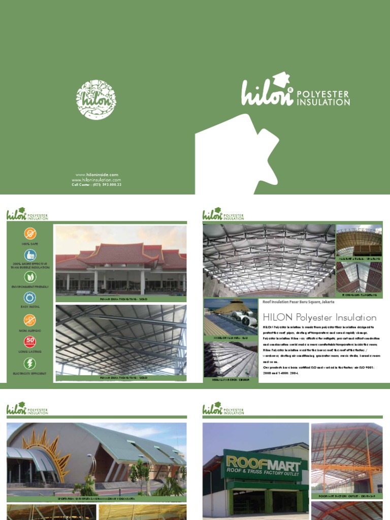 Hilon Polyester Insulation Overview | PDF | Thermal Insulation | Materials