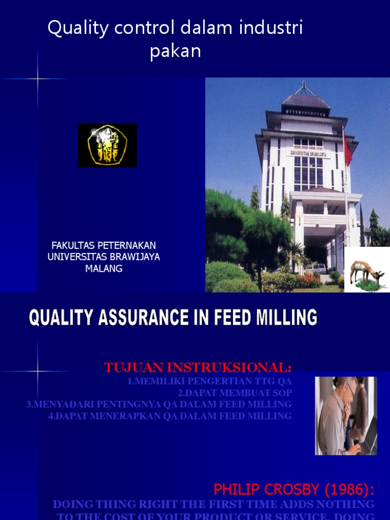 Quality Control Dalam Industri Pakan | PDF | Science & Mathematics