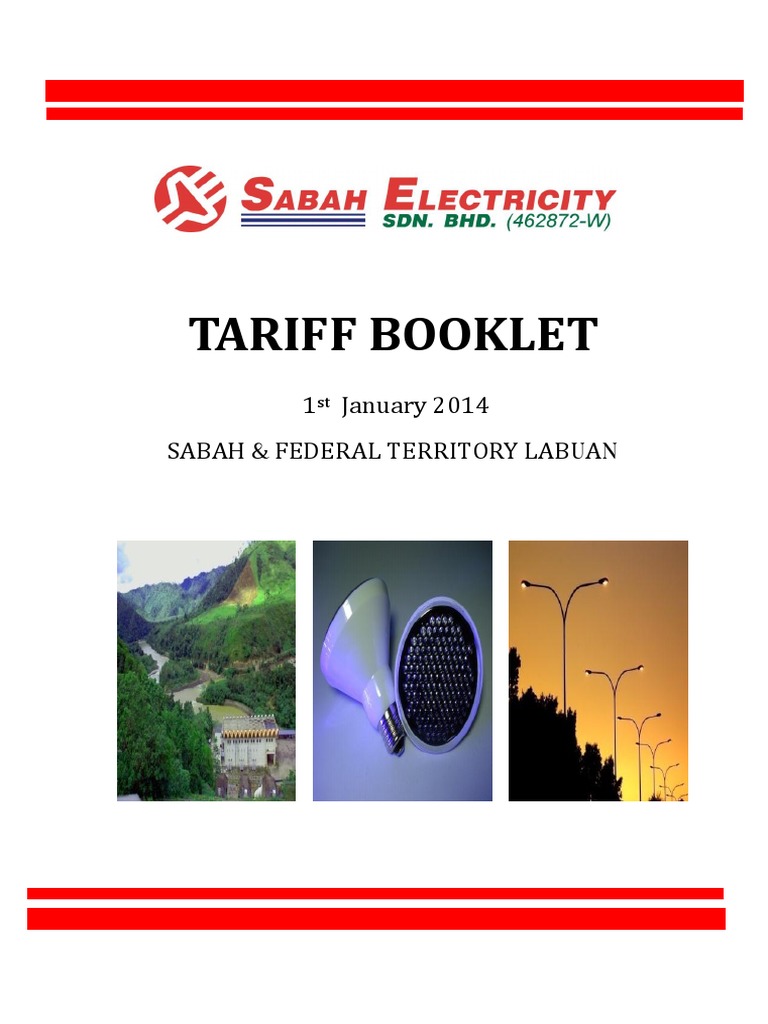 Tariff Booklet SESB | PDF | Kilowatt Hour | Electric Power