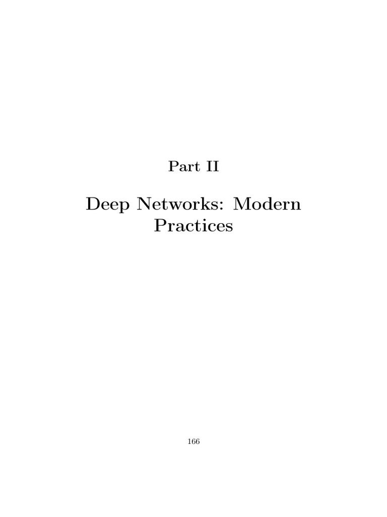 Part 2 Deep Network Modern Practices | PDF