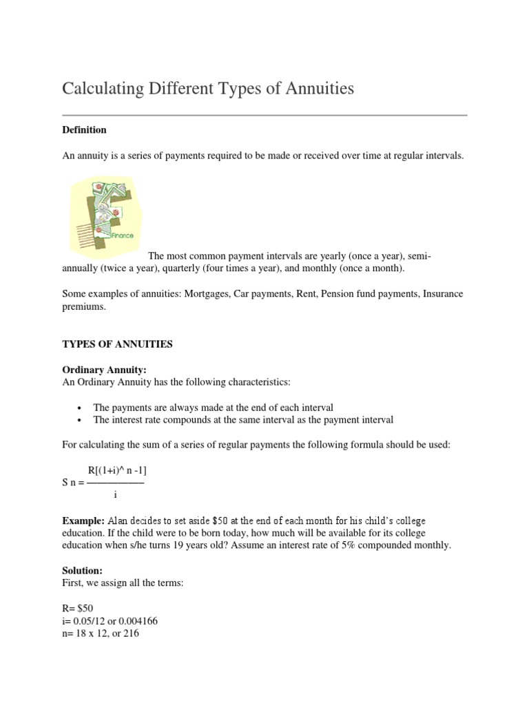Calculating Different Types of Annuities | PDF | Present Value | Interest
