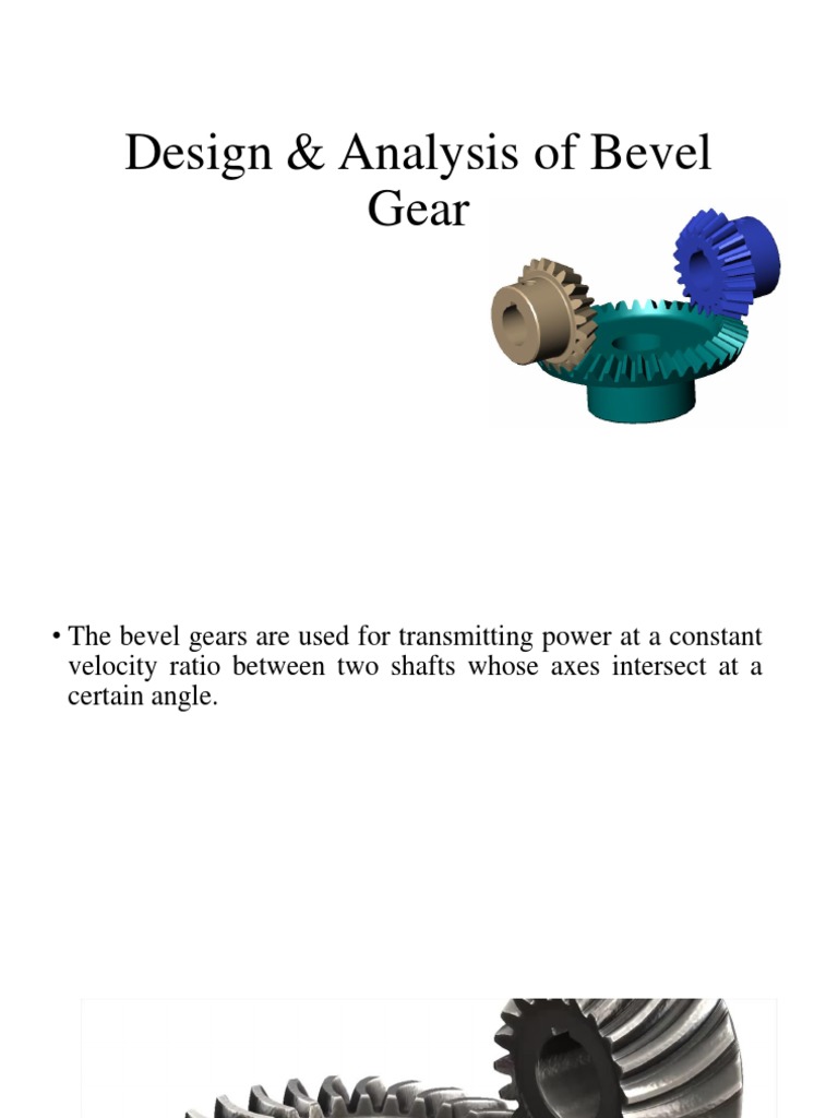 Design of Bevel Gear | PDF | Gear | Kinematics