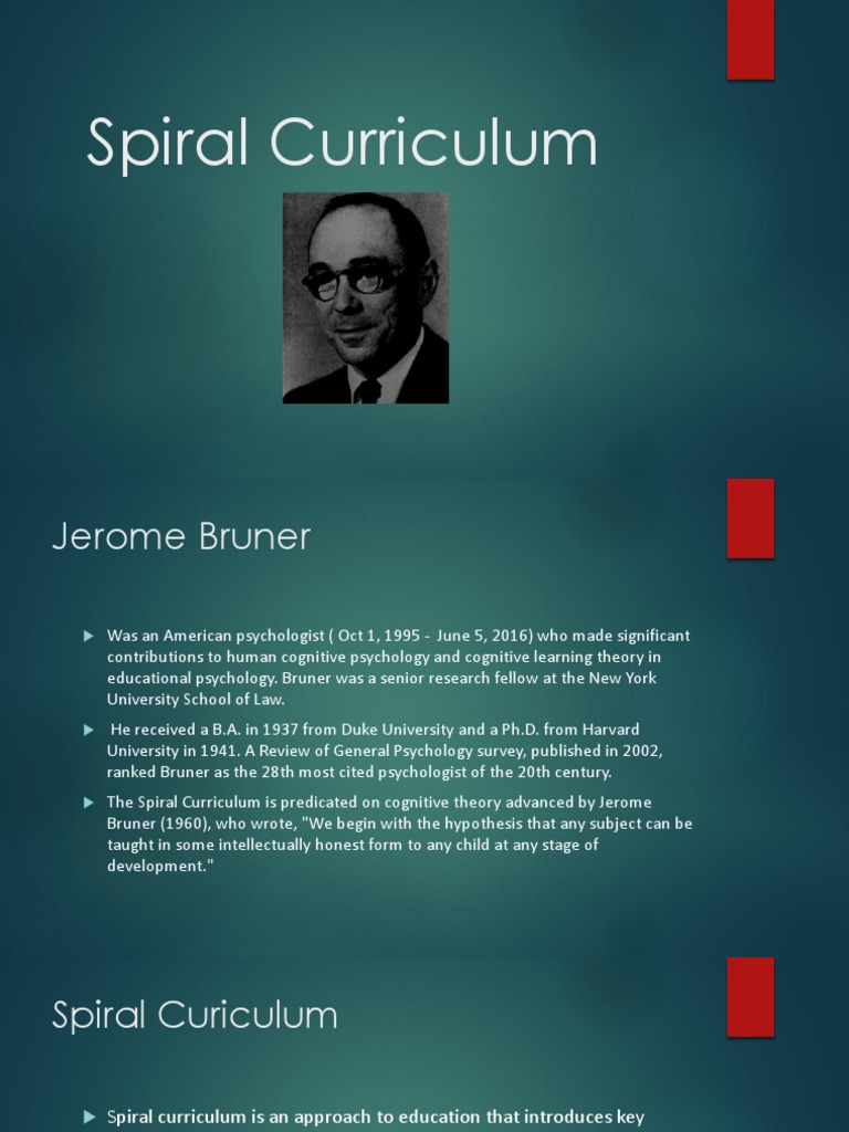 Spiral Curriculum | PDF | Philosophy Of Education | Curriculum