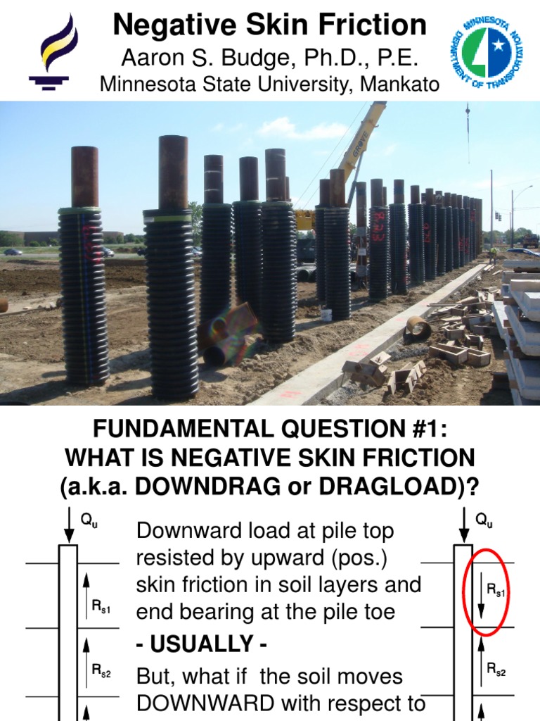 Negative Skin Friction Downdrag | PDF | Deep Foundation | Friction
