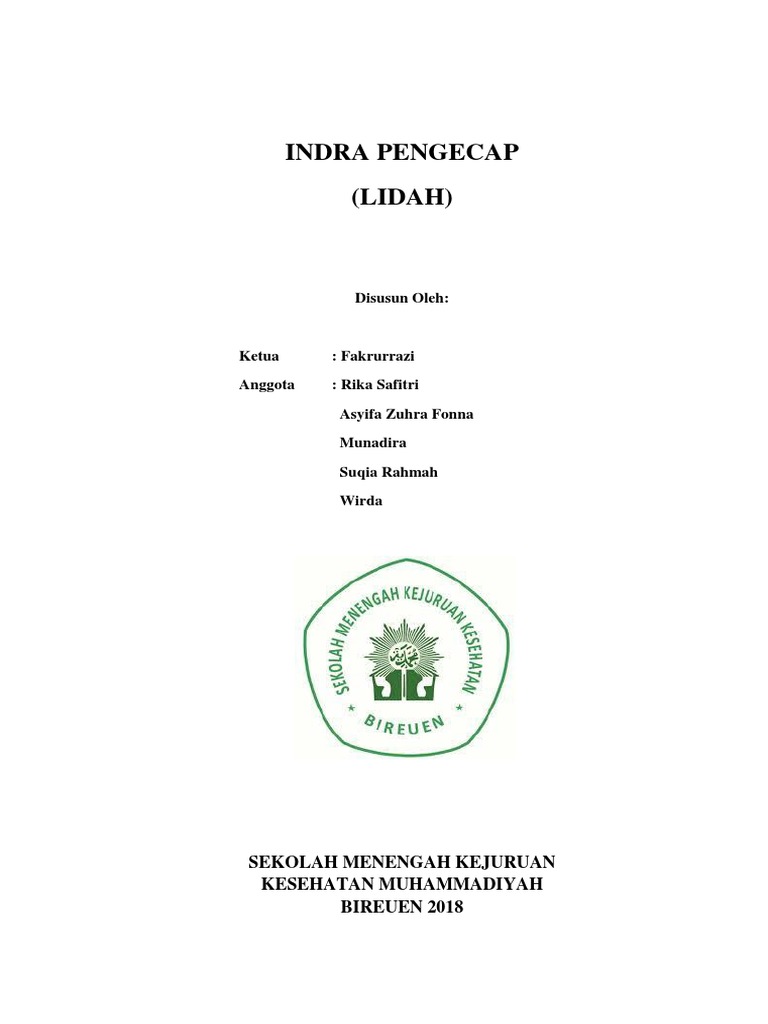 MAKALAH Indra Pengecap | PDF