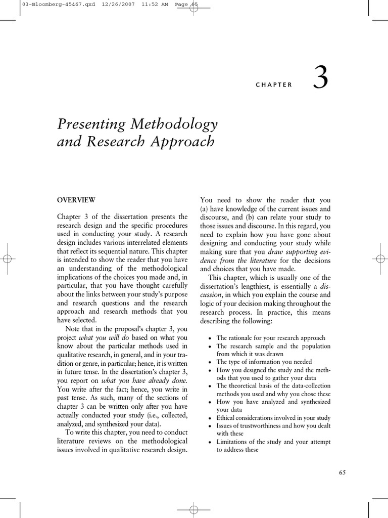 Chapter3 PDF | PDF | Qualitative Research | Sampling (Statistics)