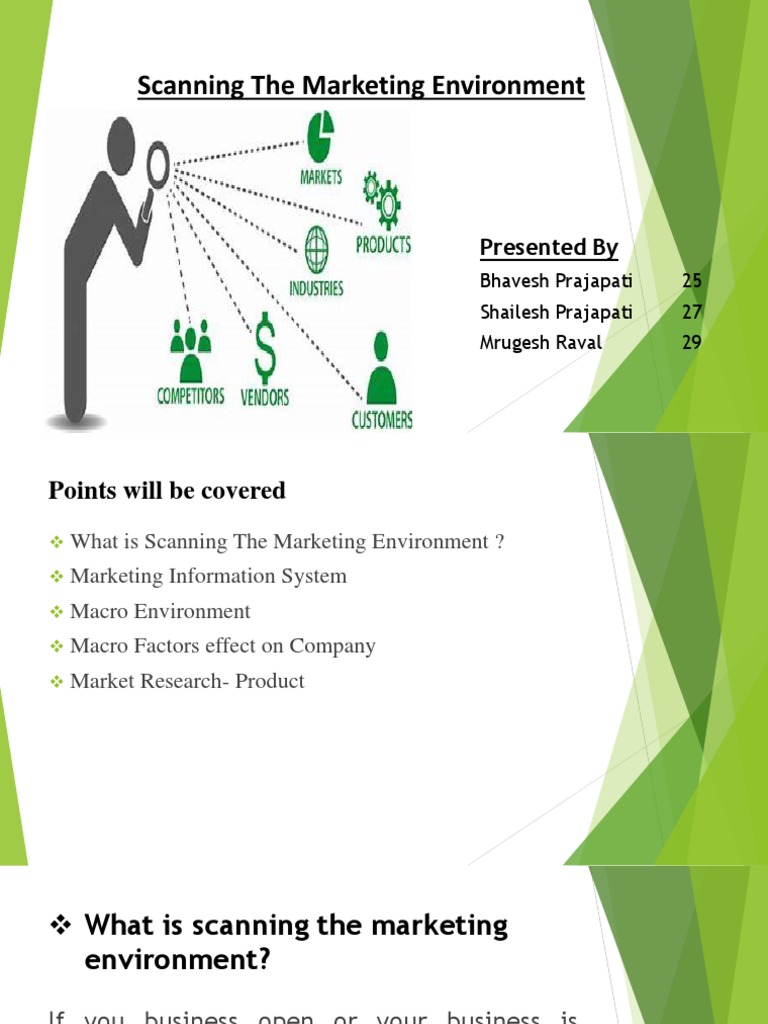 Scanning The Marketing Environment | PDF | Information System | Marketing