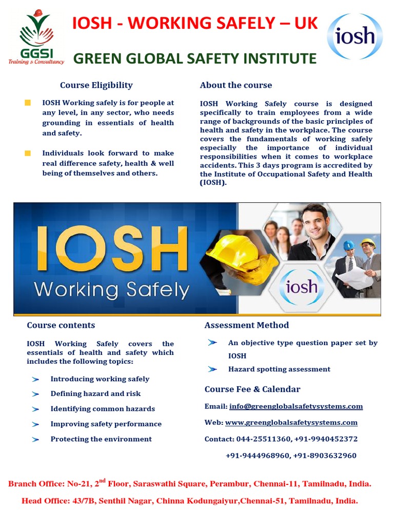 IOSH Working Safely Course Overview | PDF | Business