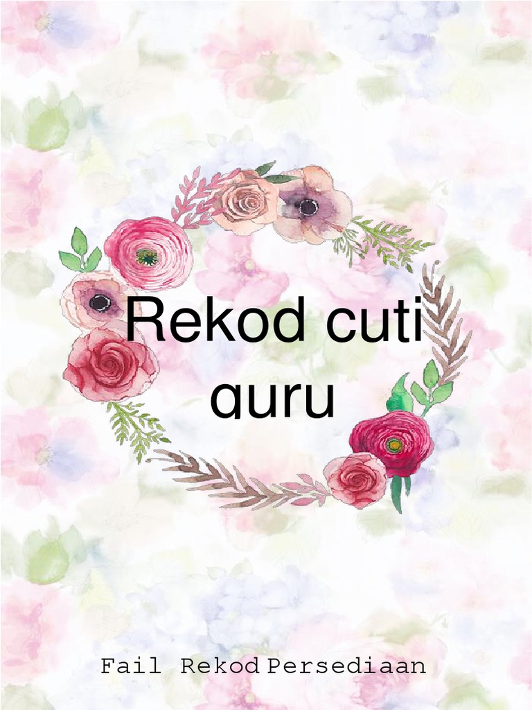 Rekod Cuti Guru | PDF