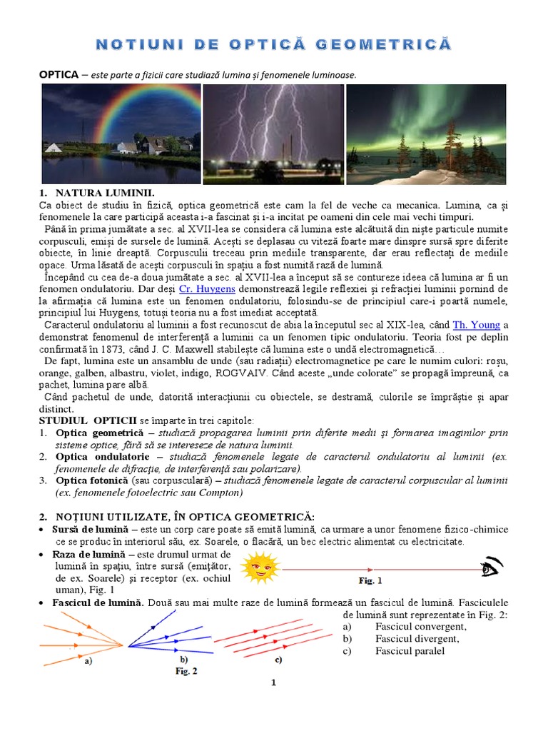 Optica Geometrica PDF | PDF