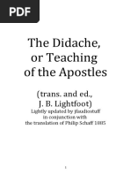 Didache - Complete Text | PDF | Lord's Prayer | Baptism