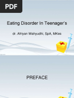 MEED Risk Assessment for Eating Disorders | PDF | Dehydration ...