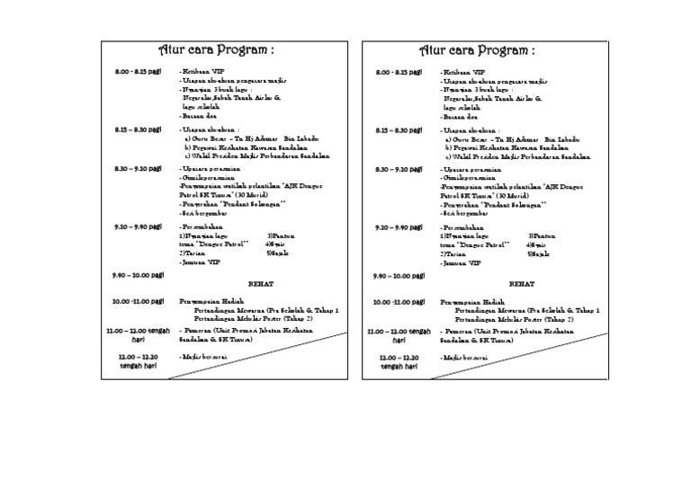 Atur Cara Program | PDF