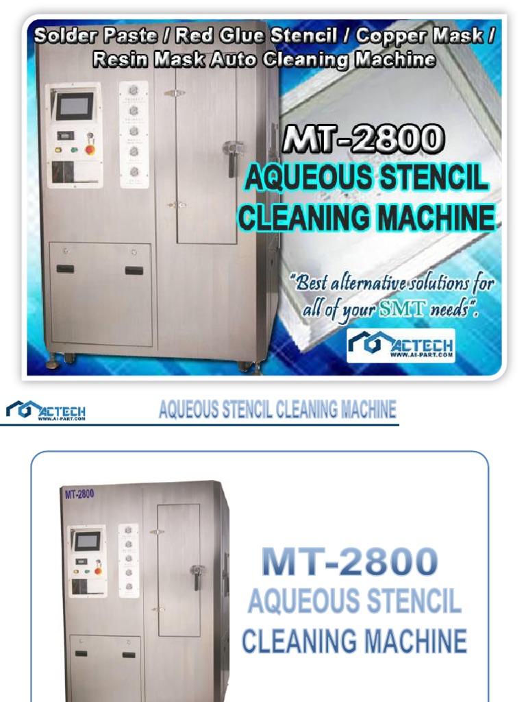 MT-2800 Aqueous Stencil Cleaning Machine | PDF | Printed Circuit Board ...