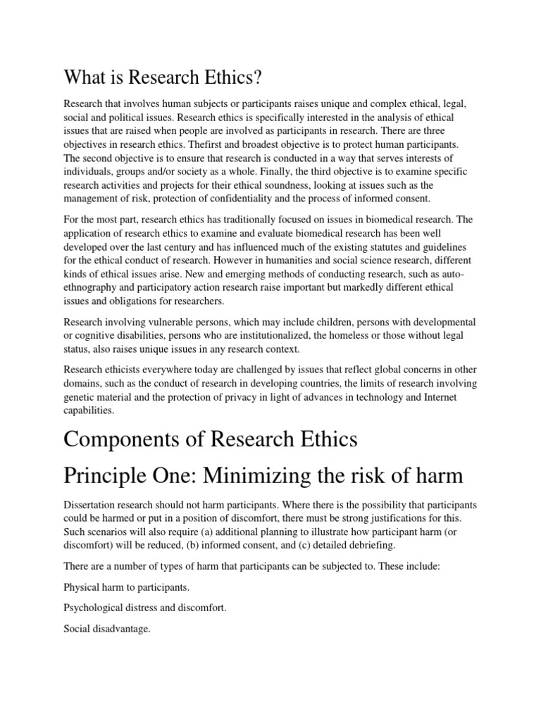 What Is Research Ethics | PDF | Informed Consent | Deception