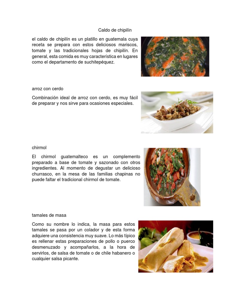 Caldo De Chipilín Pdf Cocina Cocinando