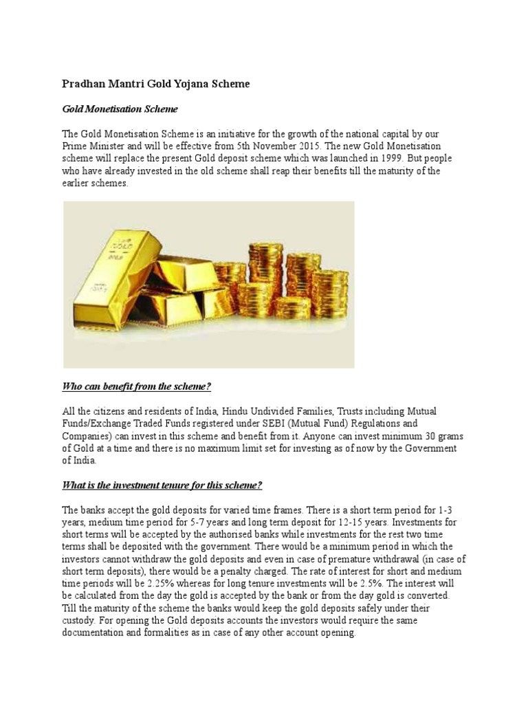 Gold Monetisation | PDF | Bonds (Finance) | Banks
