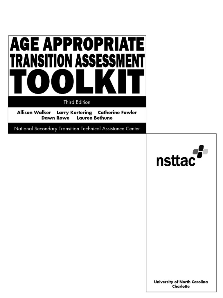 AgeAppropriateTransitionAssessmentToolkit 1-2015 | PDF | Individualized ...