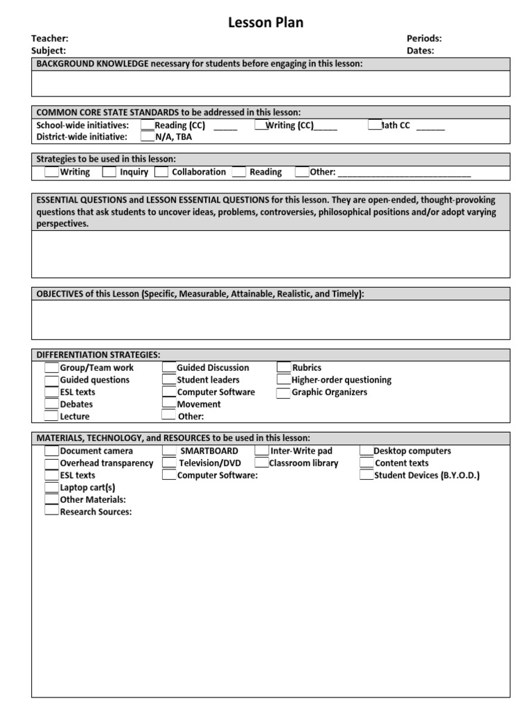 Fms Lesson Plan Format | PDF | Lesson Plan | Teachers