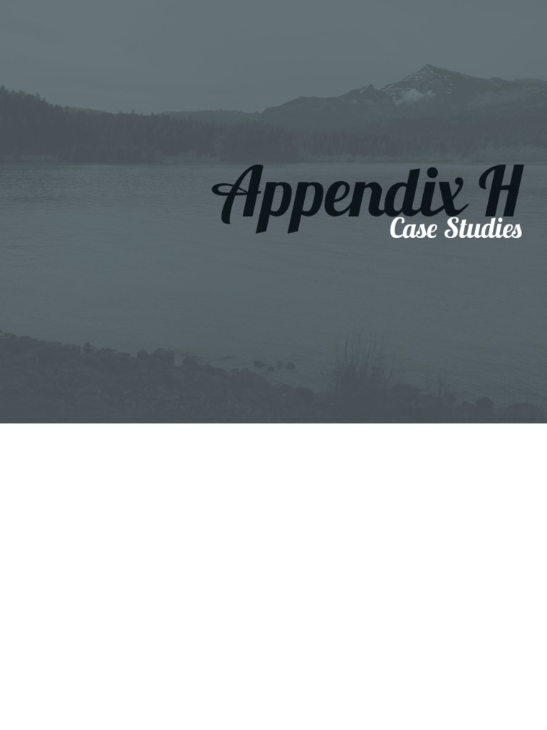 Appendix H: Case Studies | PDF | Green Building | Trail